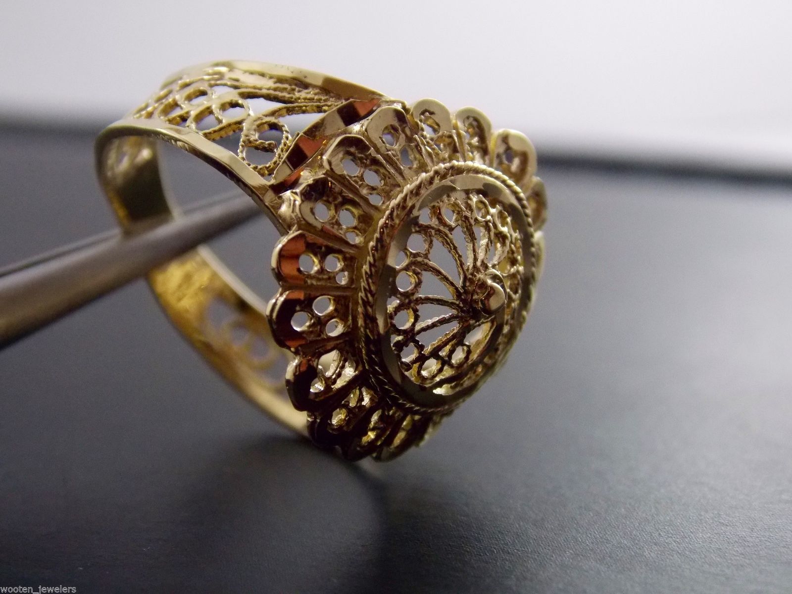 14k Gold Filigree Ring